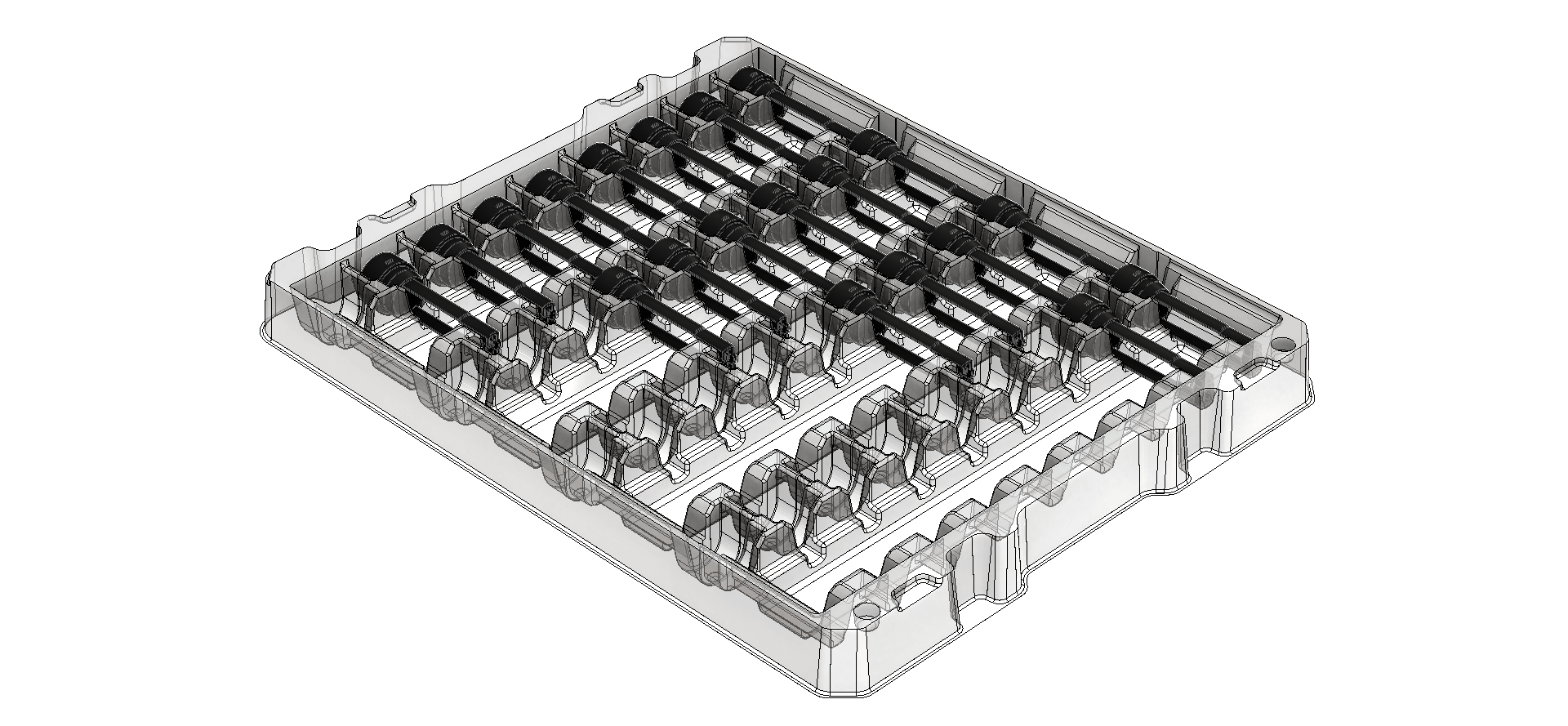 Component trays, transit trays, packaging trays