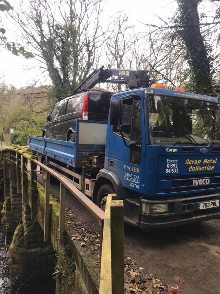 Scrap Car Collection Exeter : P W Leek Scrap Metals